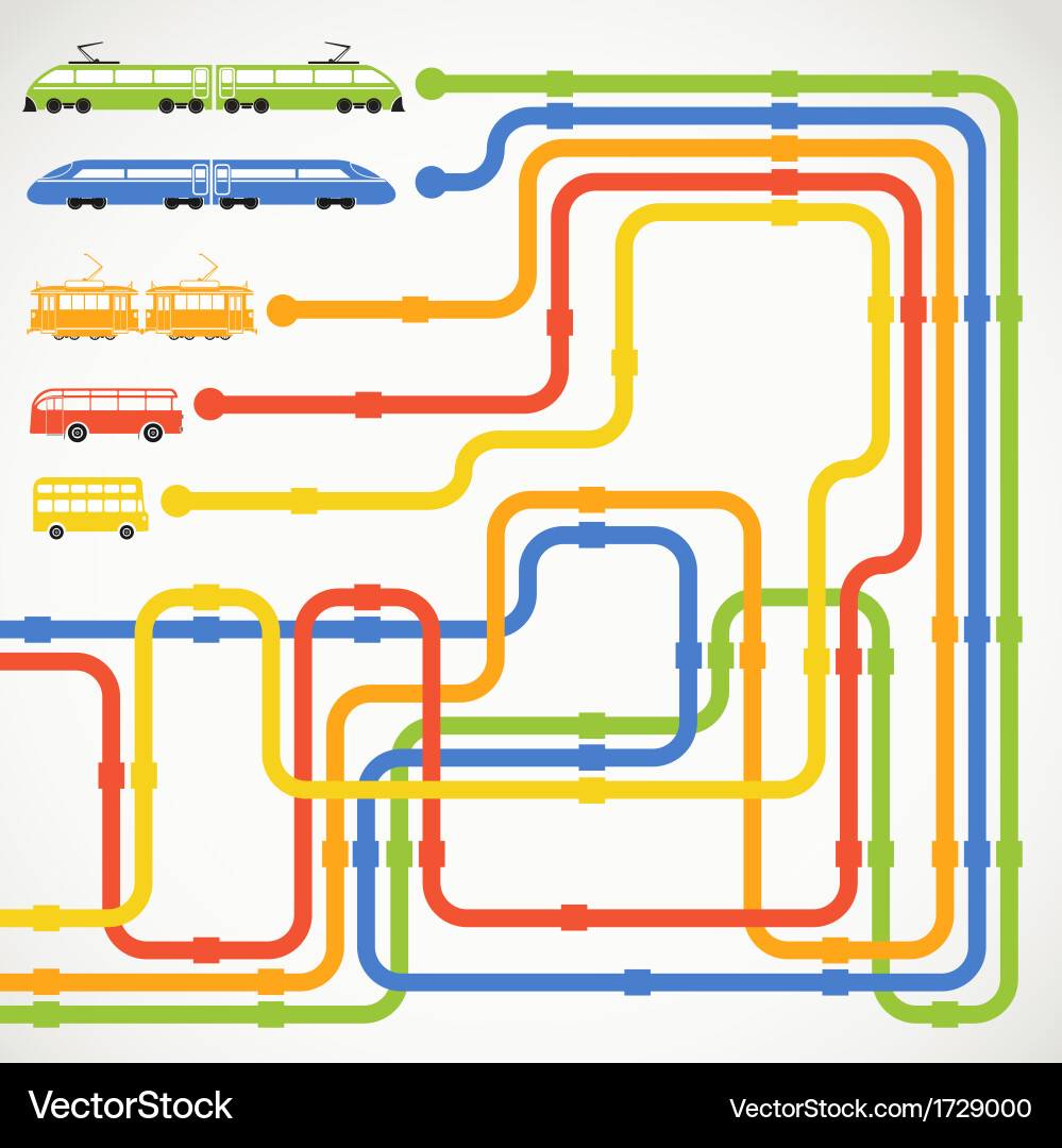 Traffic scheme Royalty Free Vector Image - VectorStock
