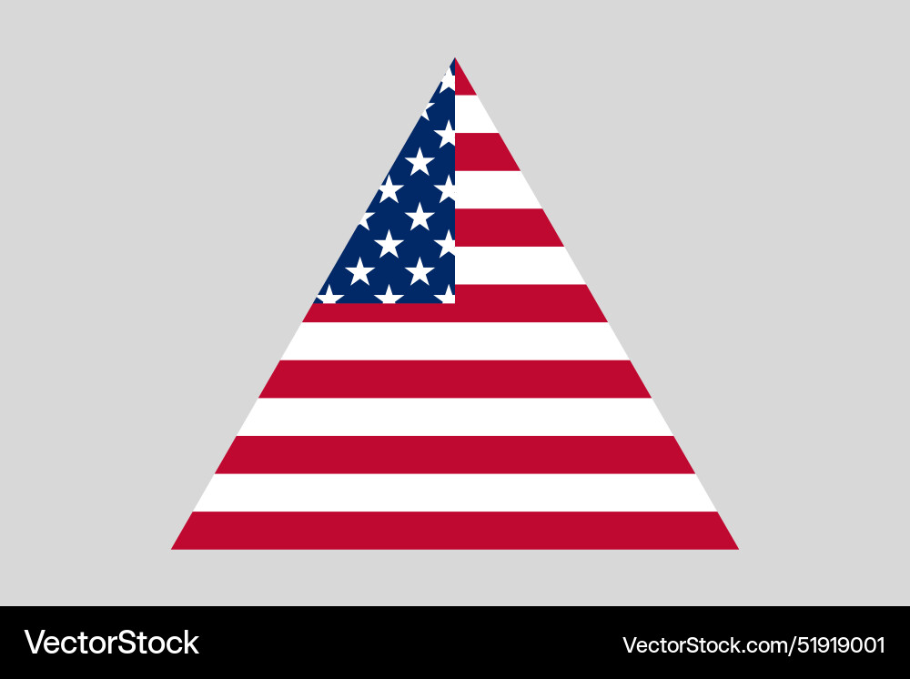American flag sign Royalty Free Vector Image - VectorStock