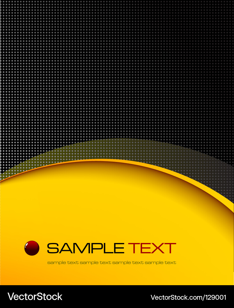 Black and yellow background composition Royalty Free Vector