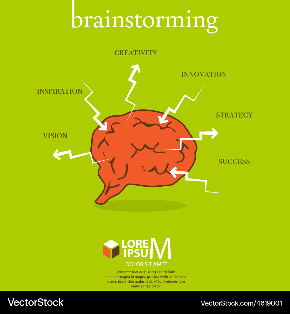 Brainstorming Royalty Free Vector Image - VectorStock