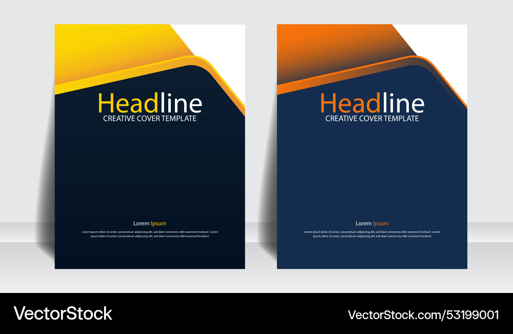 Creative business book cover page design template – Royalty-Free Vector ...