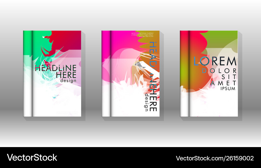 Design background cover with colorful abstract Vector Image