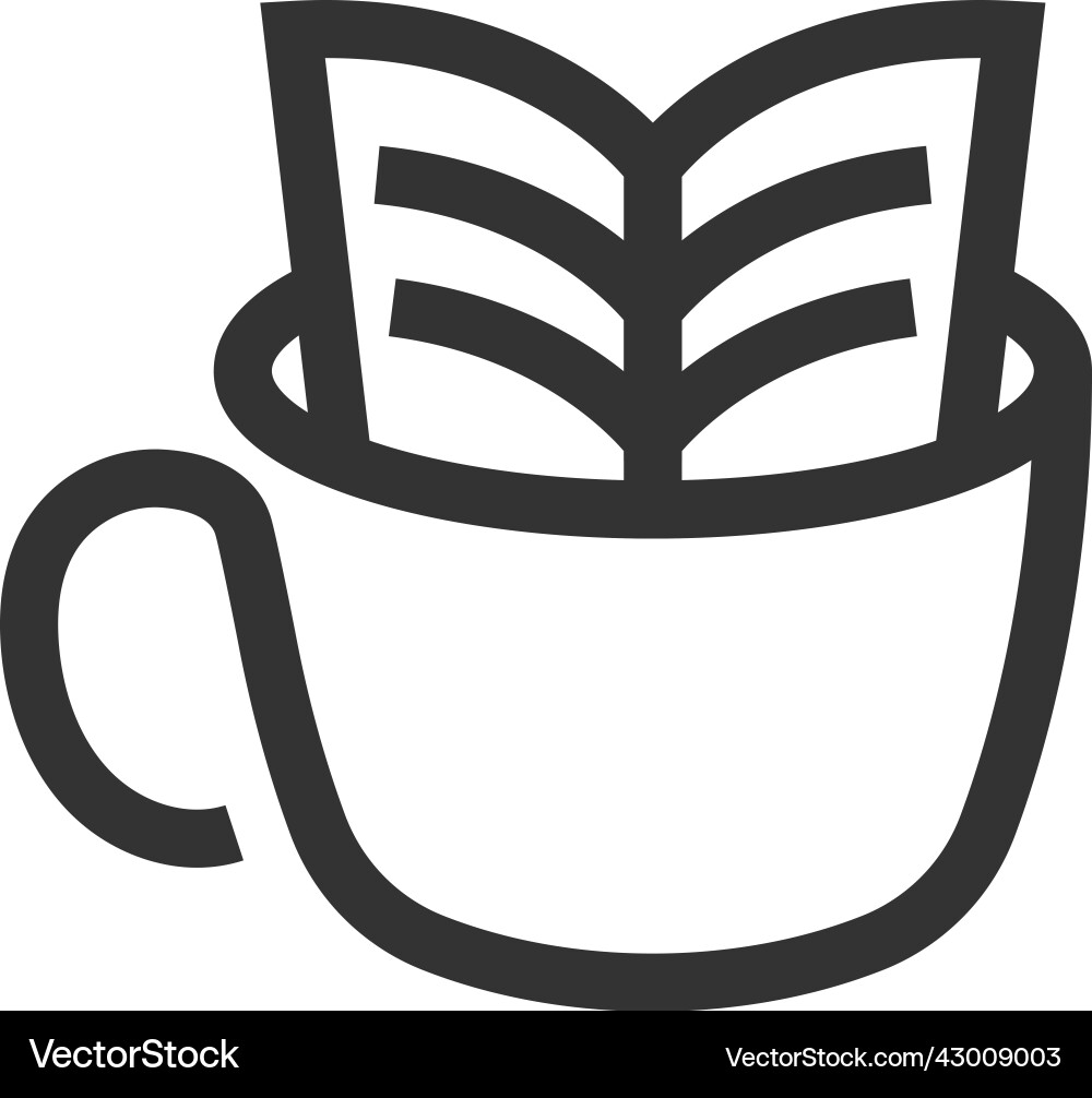 Book cafe logo design template Royalty Free Vector Image