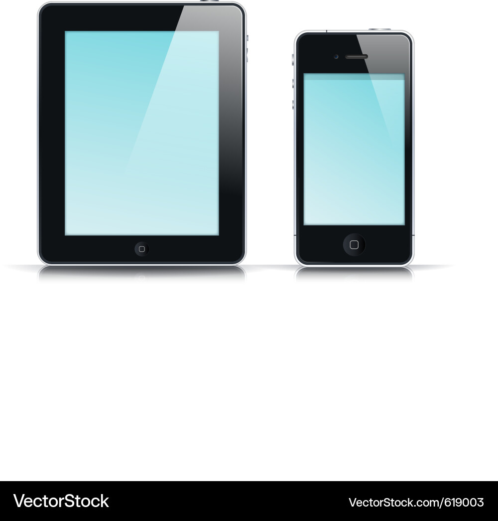 Mobile app template Royalty Free Vector Image - VectorStock