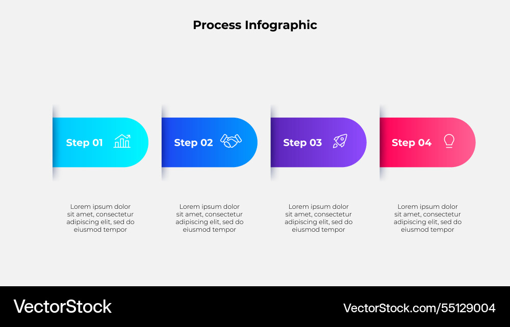Infographic banners chart for business Royalty Free Vector