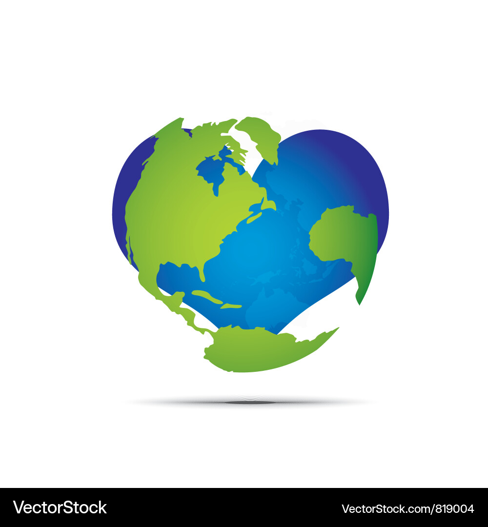 Love the world Royalty Free Vector Image - VectorStock