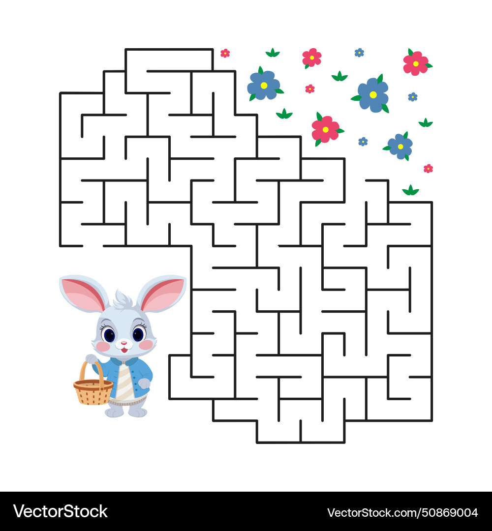 Maze game for children Royalty Free Vector Image
