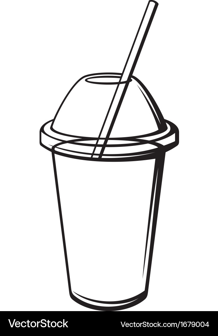 Milk shake Royalty Free Vector Image - VectorStock