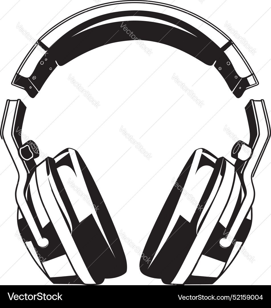 Rhythm reverie headphone logo eargasmic ensemble Vector Image