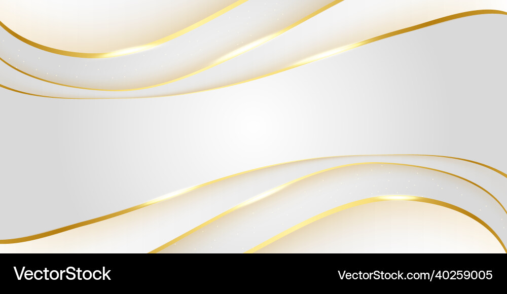 Abstract luxury gold white background Royalty Free Vector