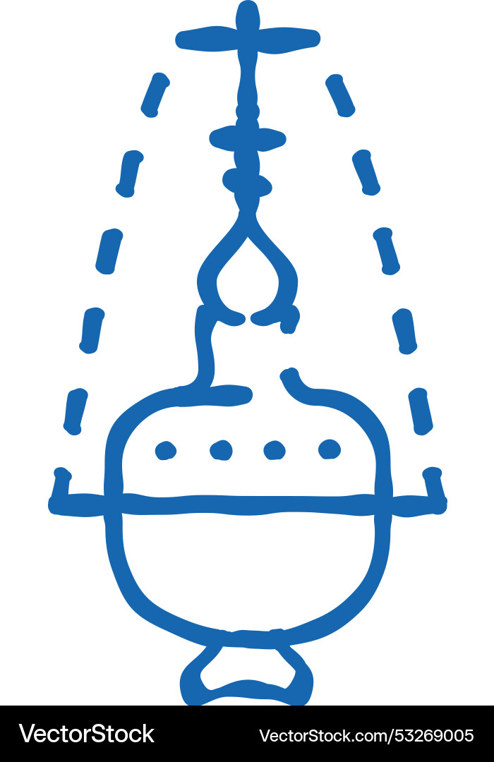 Censer priest icon doodle Royalty Free Vector Image