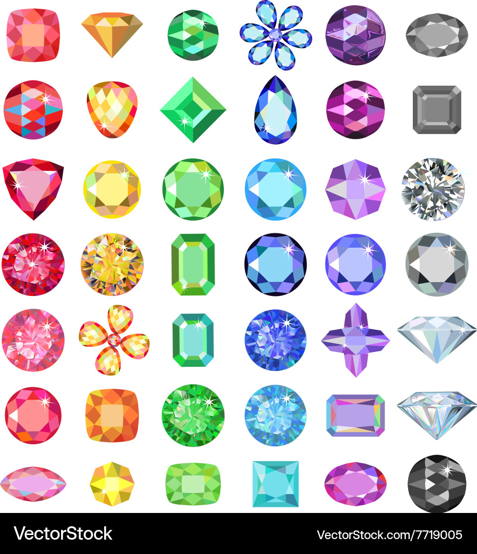 Radiant Gem Cut Vector Images (72)