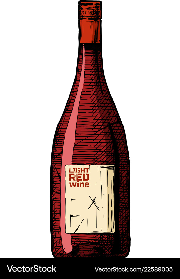 Light red wine Royalty Free Vector Image - VectorStock