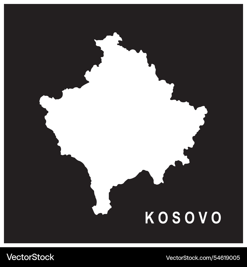 Map of kosovo icon design Royalty Free Vector Image