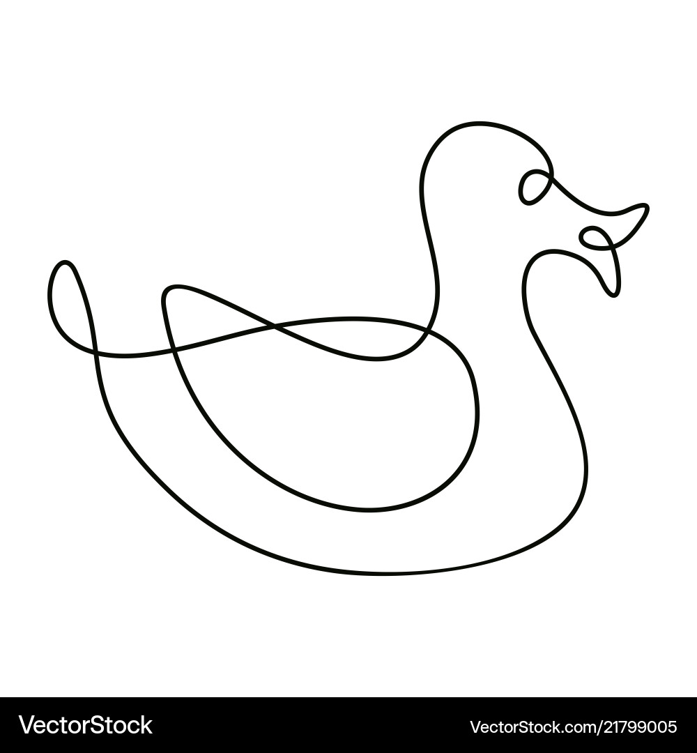 One line drawing Royalty Free Vector Image - VectorStock