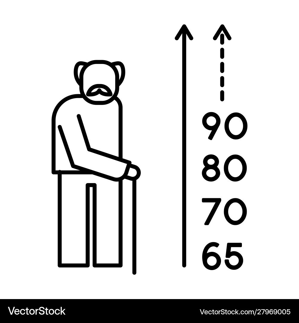 Pension and retirement social security benefits Vector Image