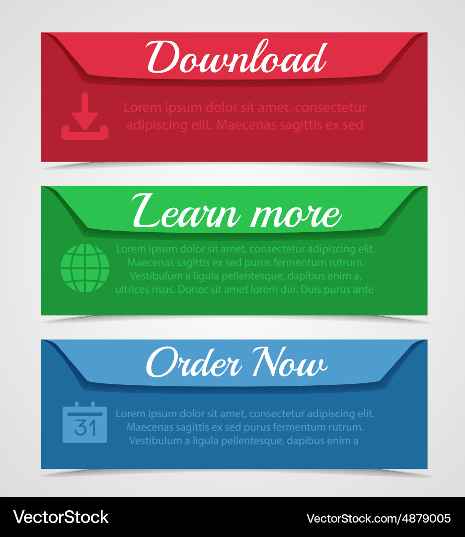 Web elements Royalty Free Vector Image - VectorStock