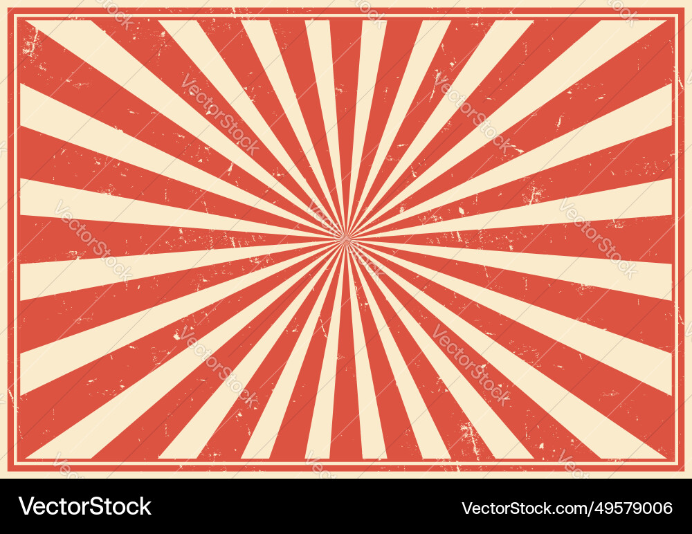 Circus carnival vintage sunlight rays background Vector Image