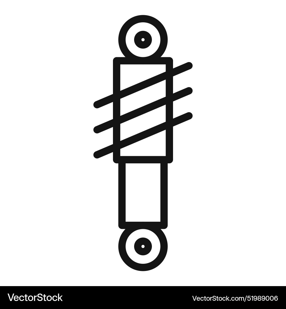 Damper icon mark in filled style Royalty Free Vector Image