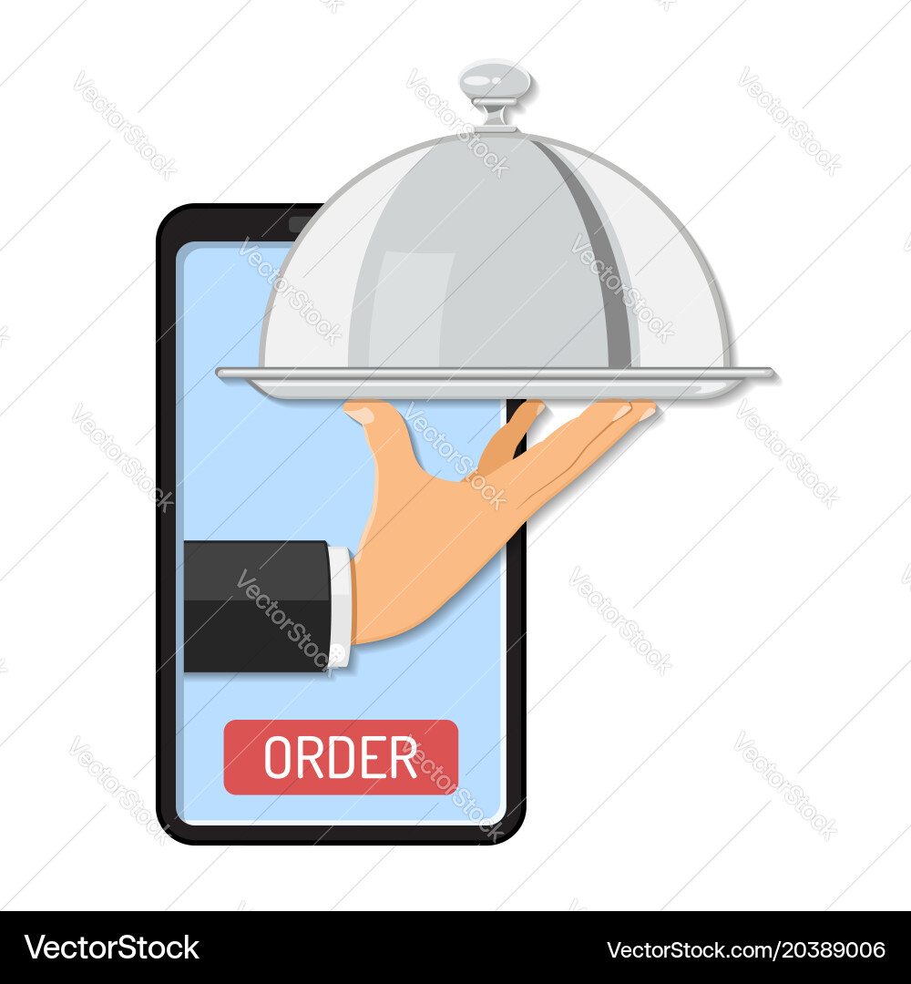 Online order concept Royalty Free Vector Image