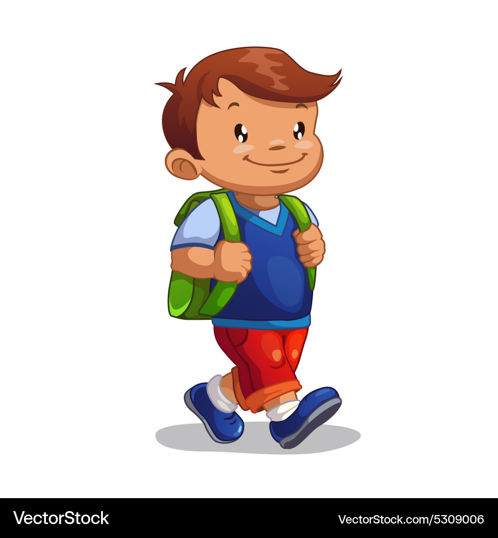 Schoolboy Royalty Free Vector Image - VectorStock