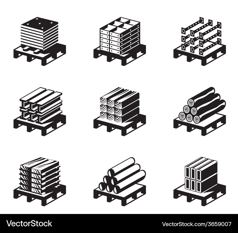 Building and construction materials Royalty Free Vector