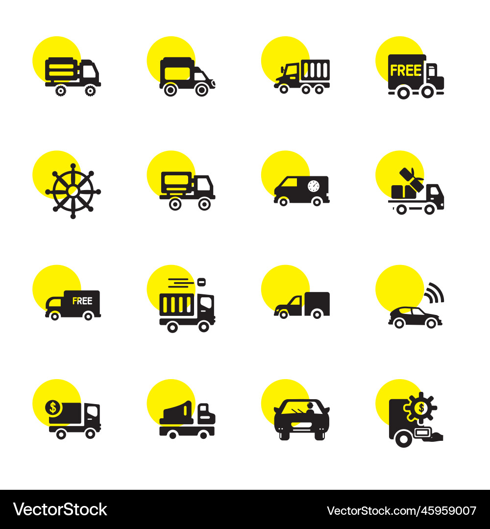 Driving icons Royalty Free Vector Image - VectorStock