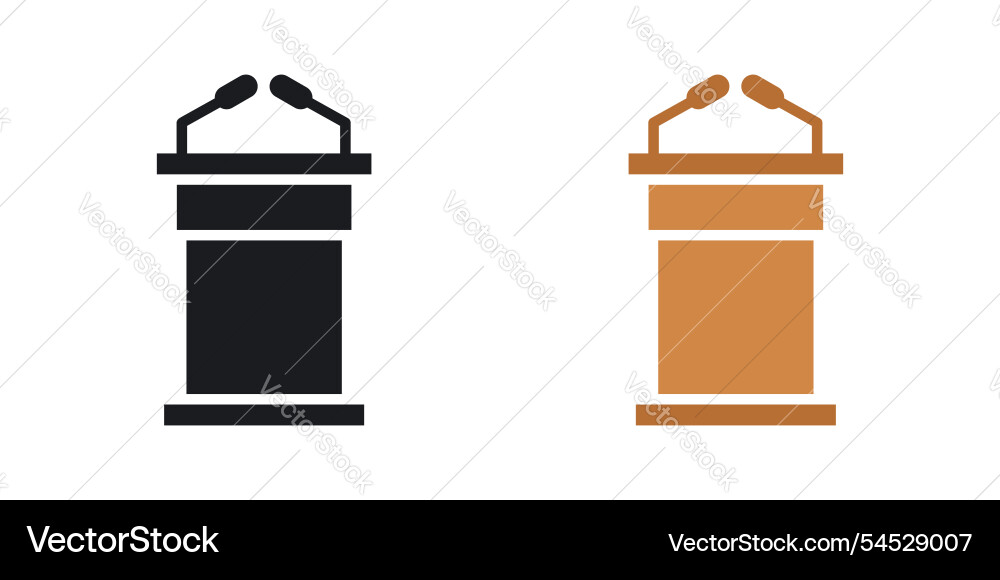 Lectern icon Royalty Free Vector Image - VectorStock
