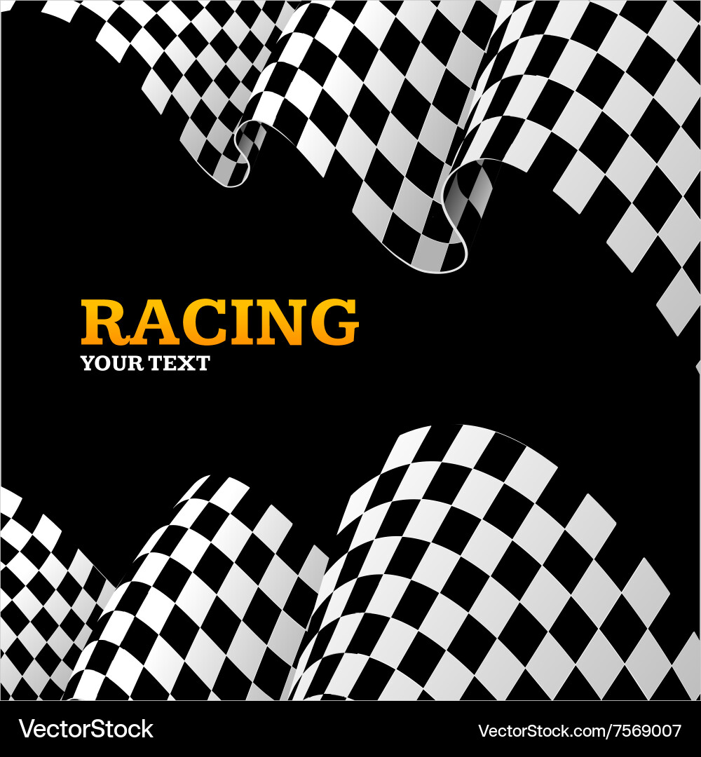 Racing Checkered Background Royalty Free Vector Image