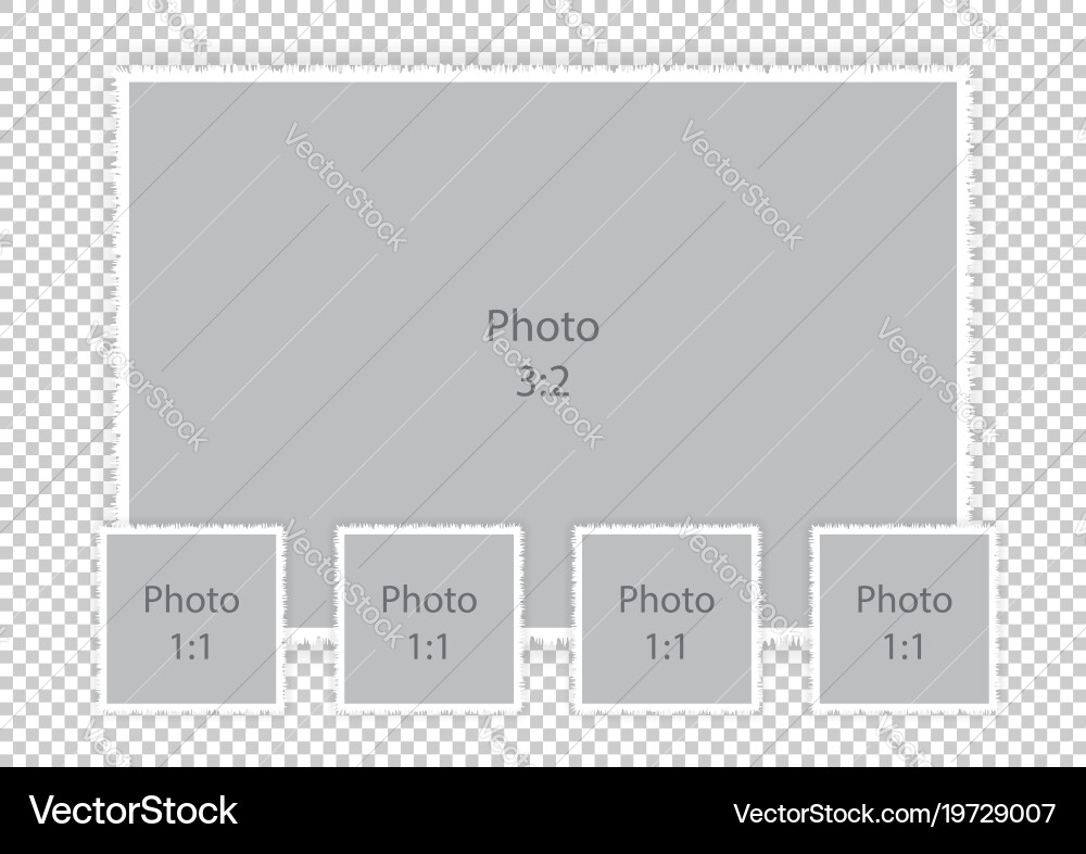 Wedding photo frame fantastic and beautiful Vector Image