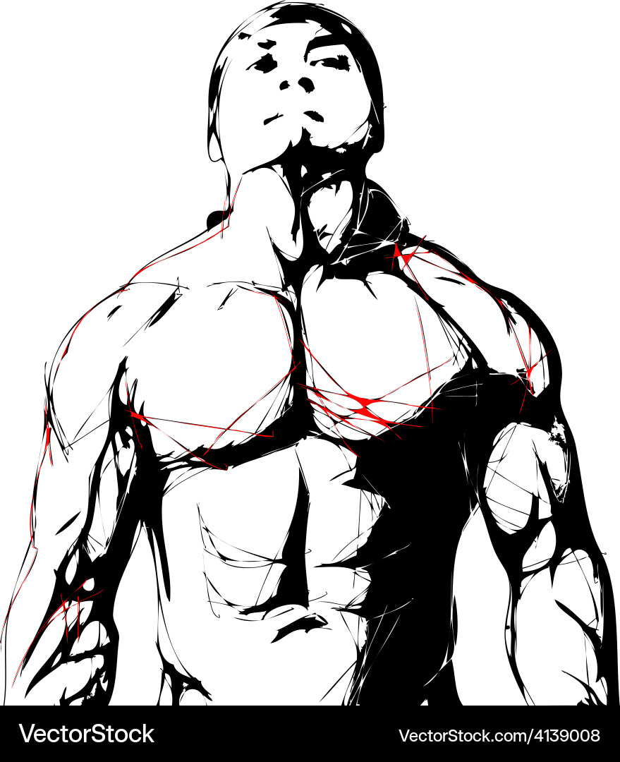 Bodybuilder Royalty Free Vector Image - VectorStock