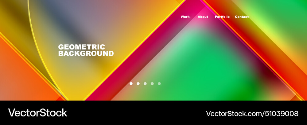 Colorful background with geometric shapes Vector Image