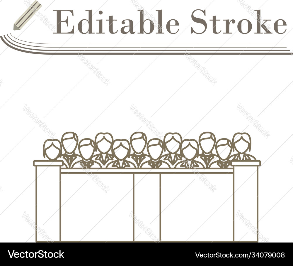 Jury icon Royalty Free Vector Image - VectorStock