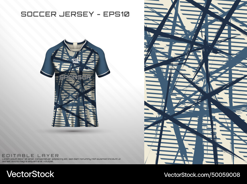 Sports jersey design Royalty Free Vector Image