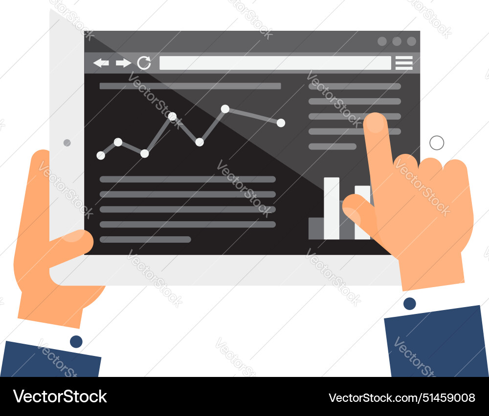 Trade web page entering price Royalty Free Vector Image