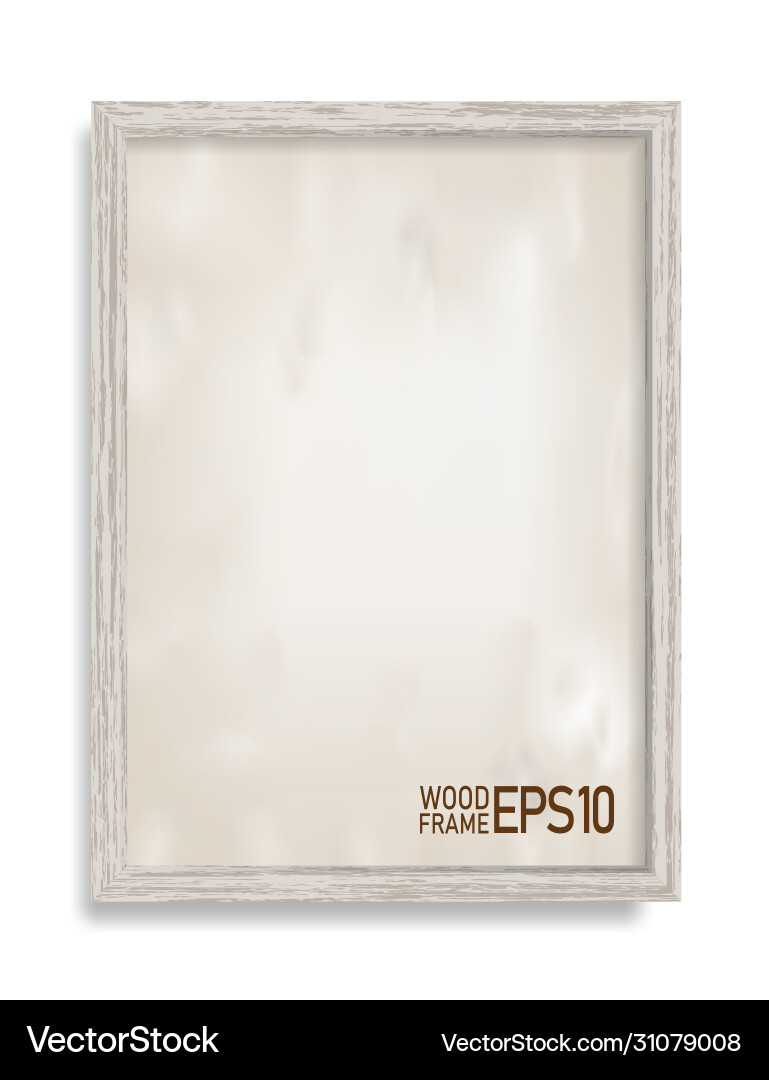 Wooden frame Royalty Free Vector Image - VectorStock