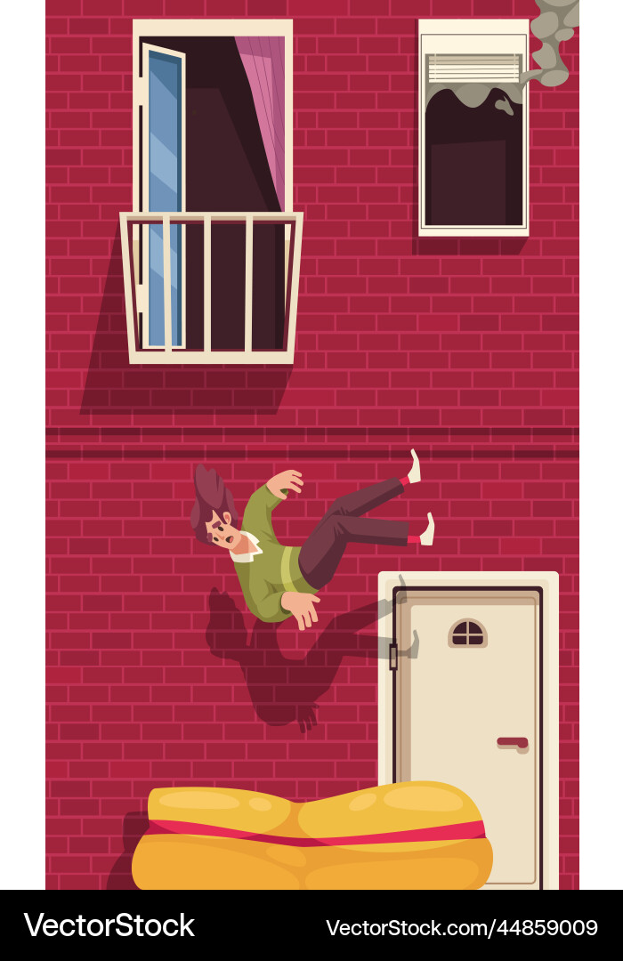 Evacuation alarm poster Royalty Free Vector Image