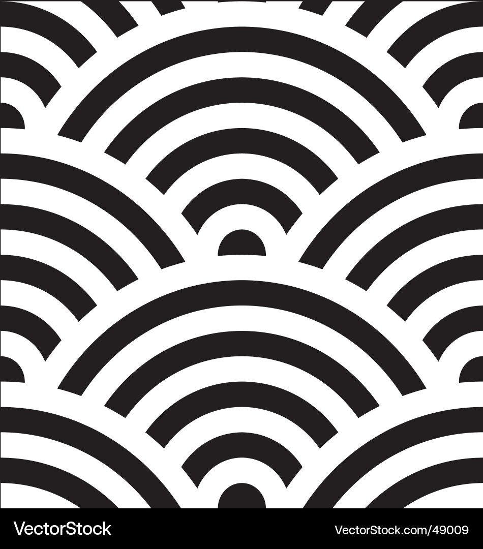 Japanese wave pattern Royalty Free Vector Image