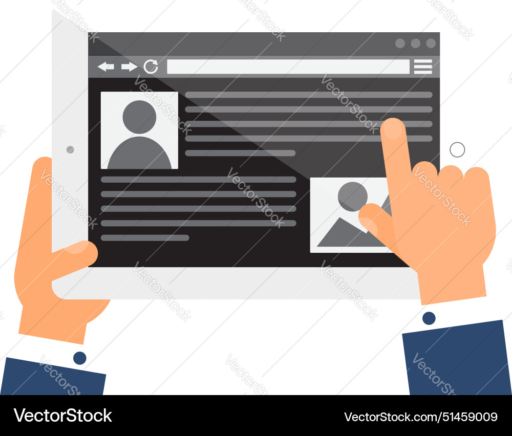 Membership web page entering id Royalty Free Vector Image