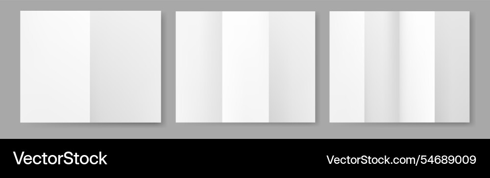 Paper with fold effect for letters or booklets Vector Image