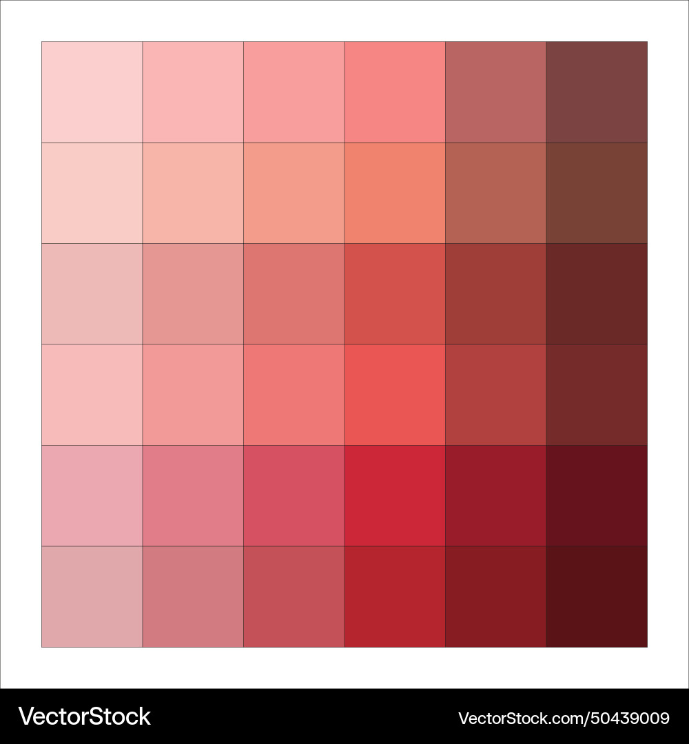 Red gradient square mosaic warm shades transition Vector Image