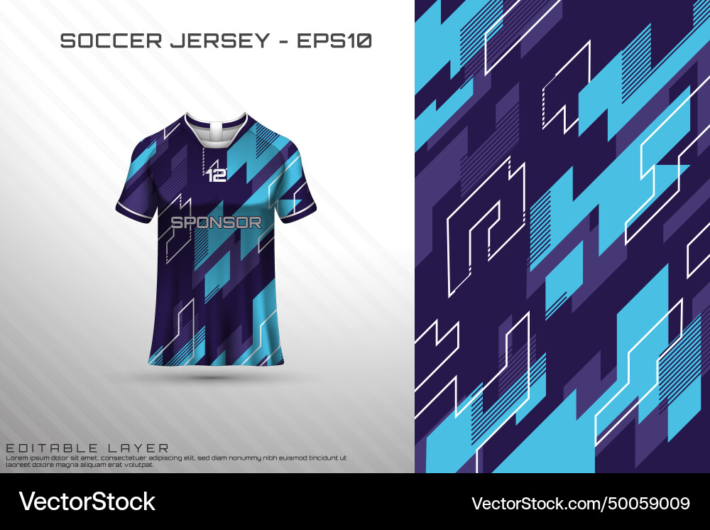 Sports jersey design Royalty Free Vector Image