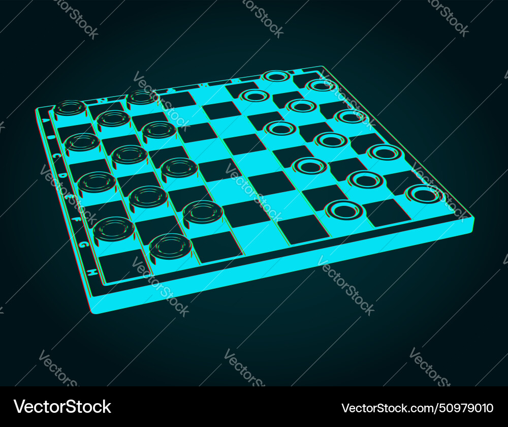 Checkers game Royalty Free Vector Image - VectorStock
