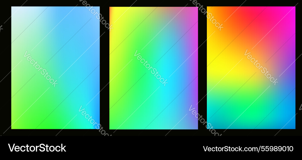 Radiant rainbow background with gradient colors Vector Image