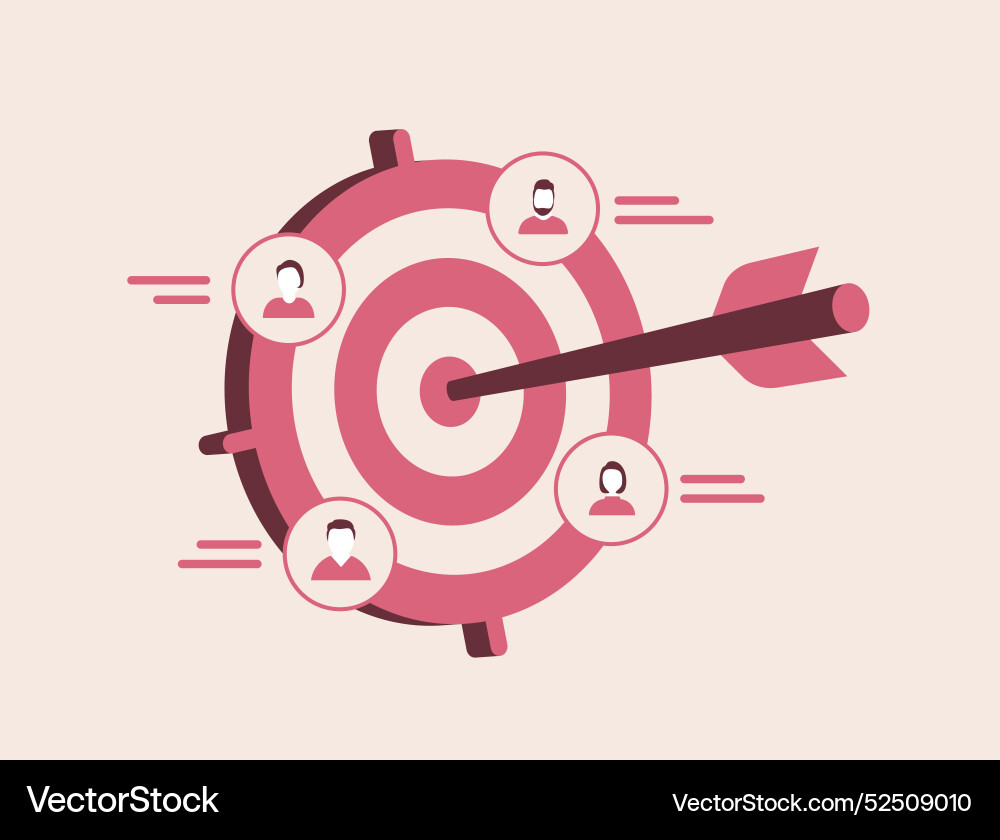 Target customer - audience demographics market Vector Image