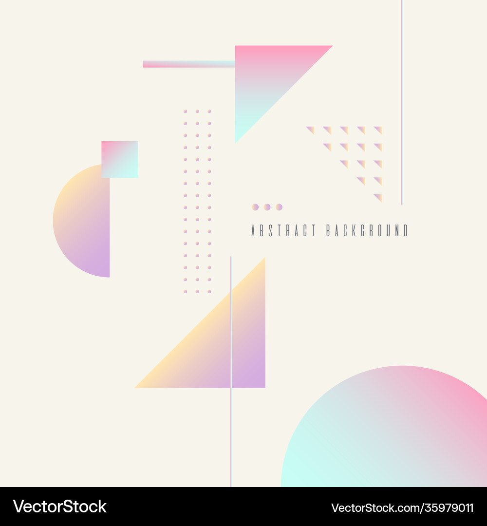 Abstract geometric background with figures Vector Image