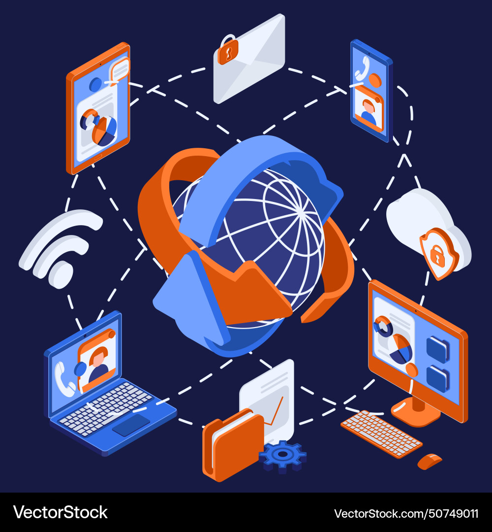 Big data analysis processing Royalty Free Vector Image Big data analysis processing Royalty Free Vector Image