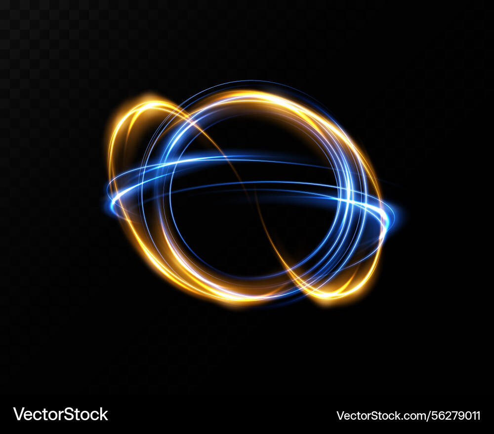 Futuristic light orb design featuring striking Vector Image