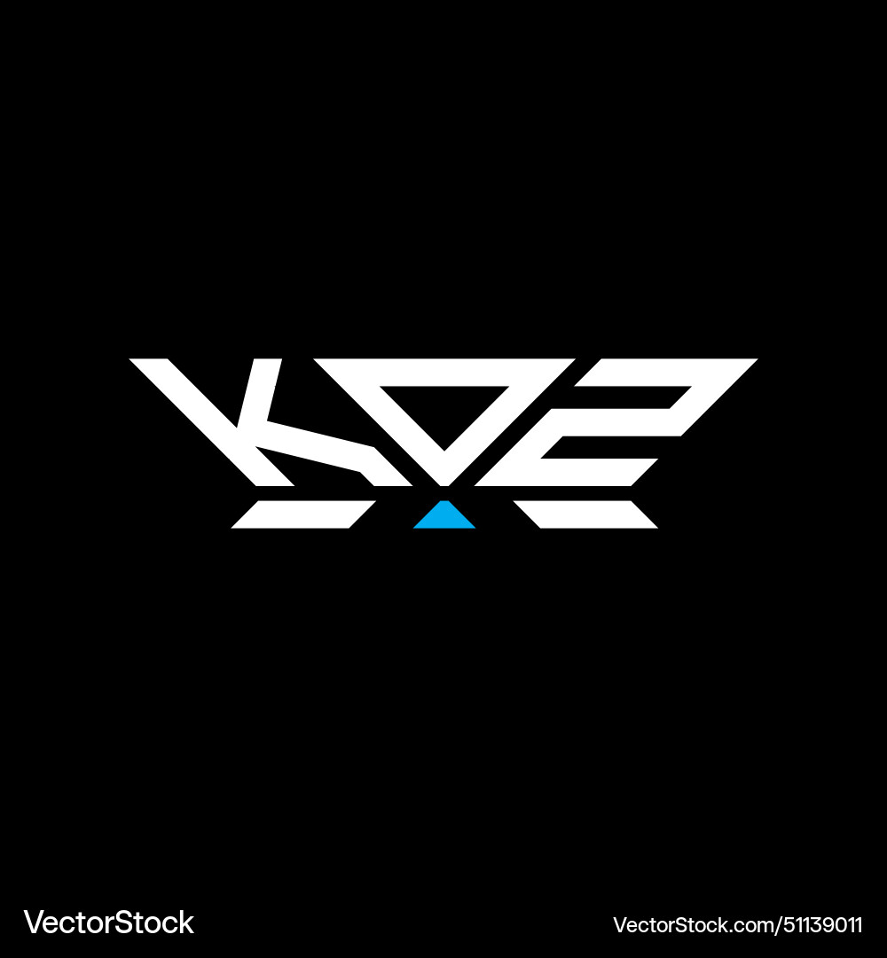 Koz letter logo design koz simple and modern logo Vector Image