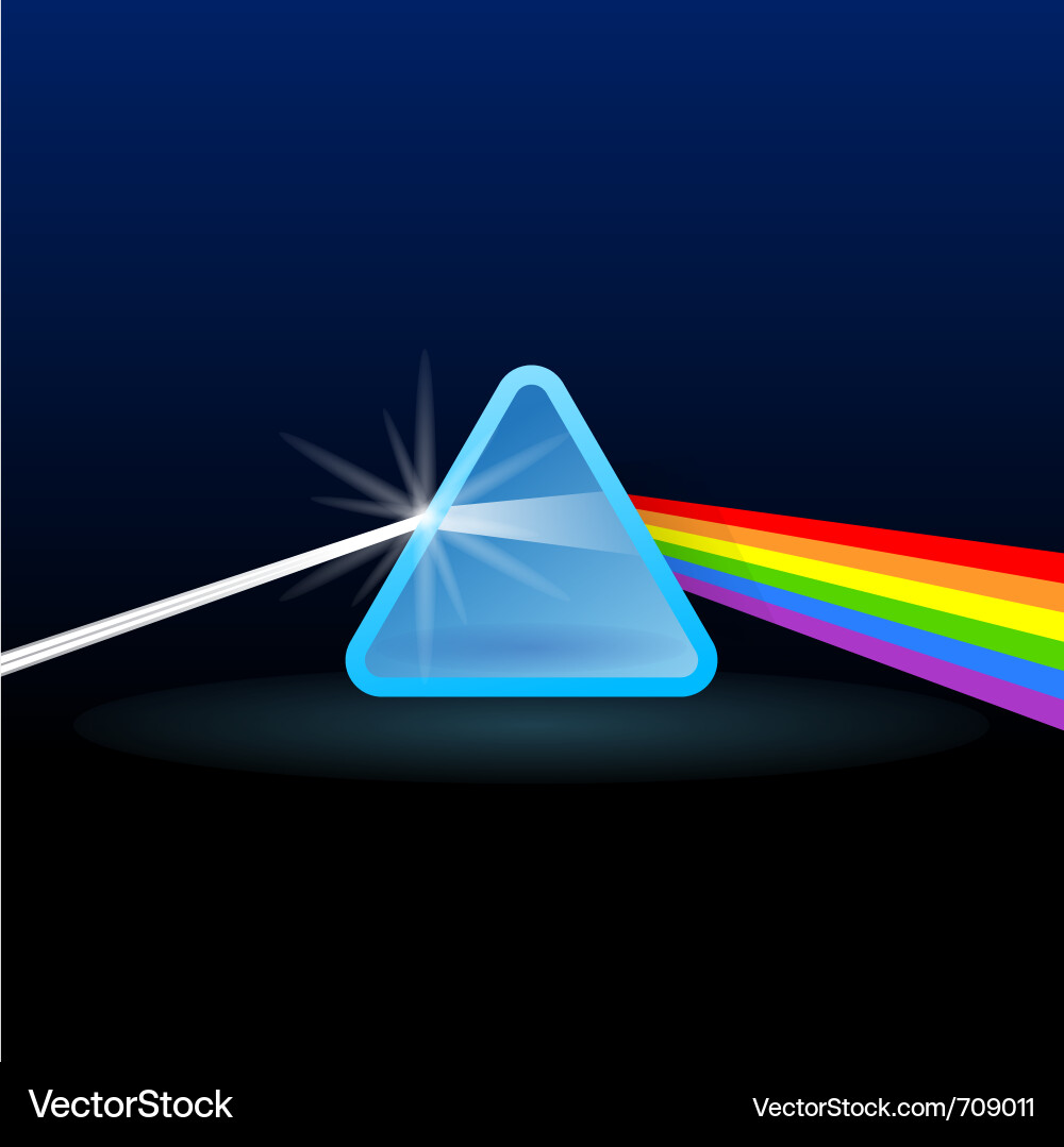Rainbow light separation Royalty Free Vector Image